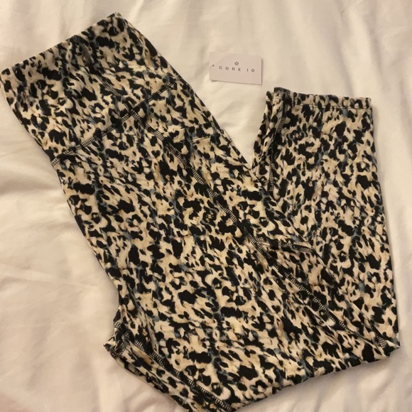 Pants & Jumpsuits | Core 1 Leopard Print Capri Leggings | Poshmark